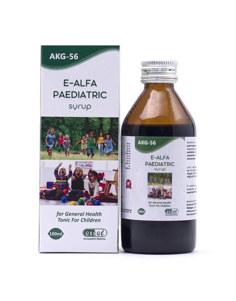 Buy AKG-56 E-ALFA PAEDIATRIC 100ML Syrup online in India at: Excel Pharma.