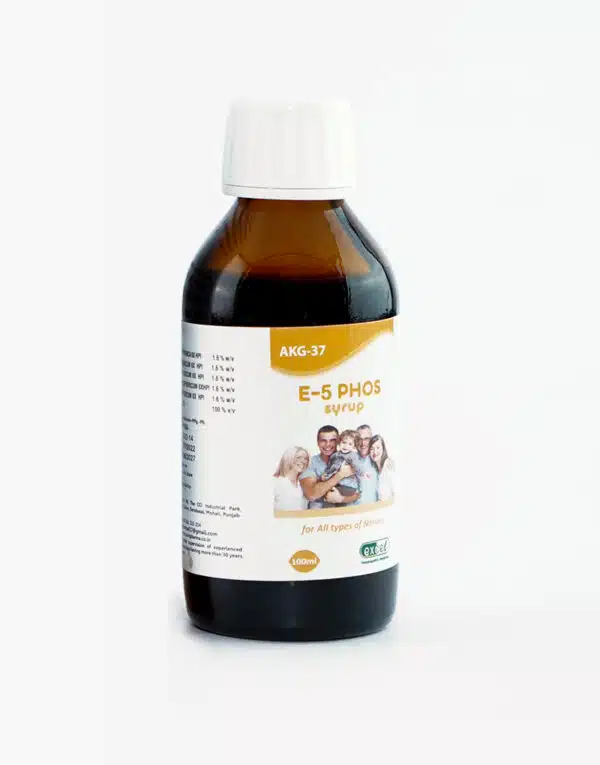 Buy AKG-37 E-5 PHOS SYRUP 100 Ml online in India at: Excel Pharma.